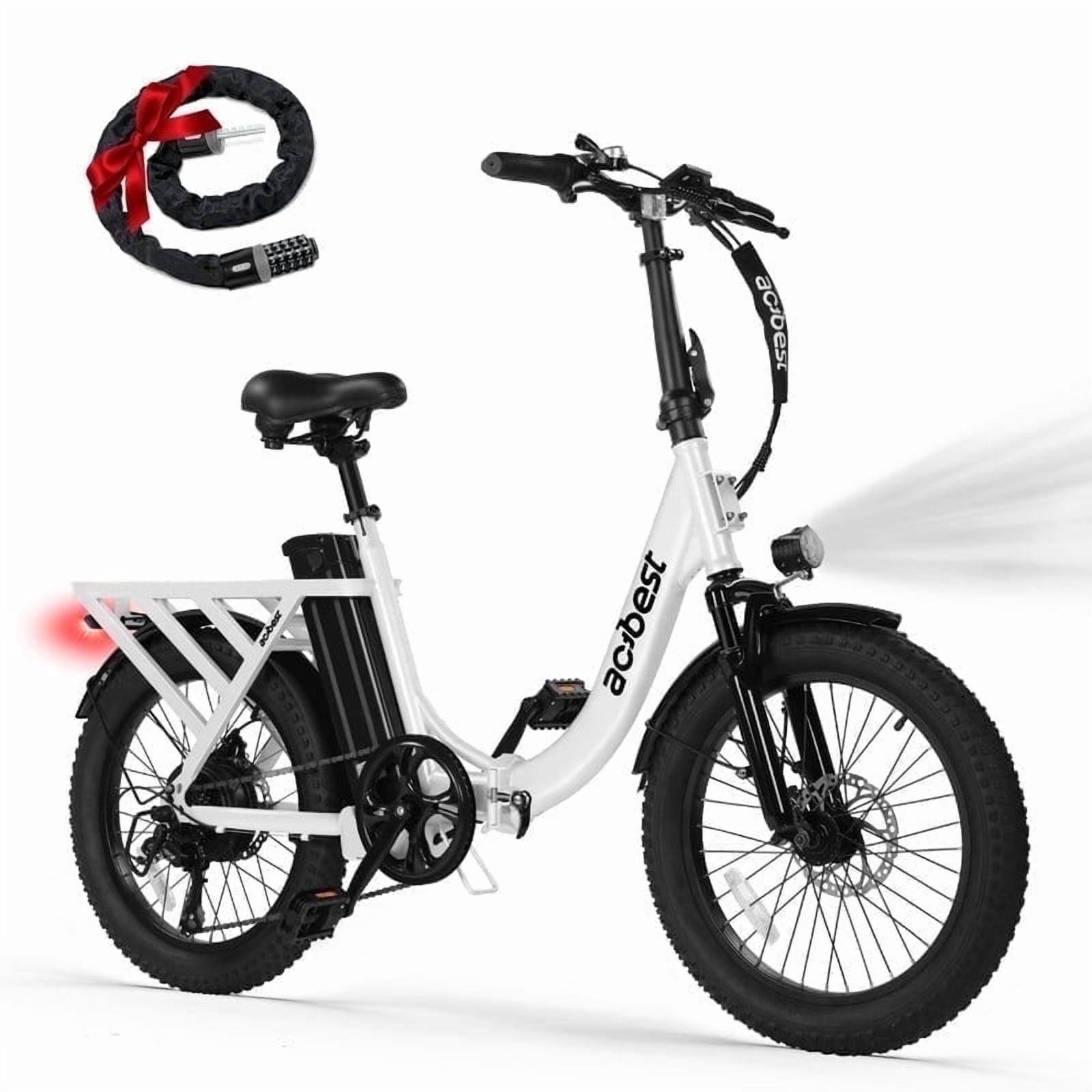 Actbest Electric Bike, 20" Folding EBike for Adults, Peak 750W Motor ...