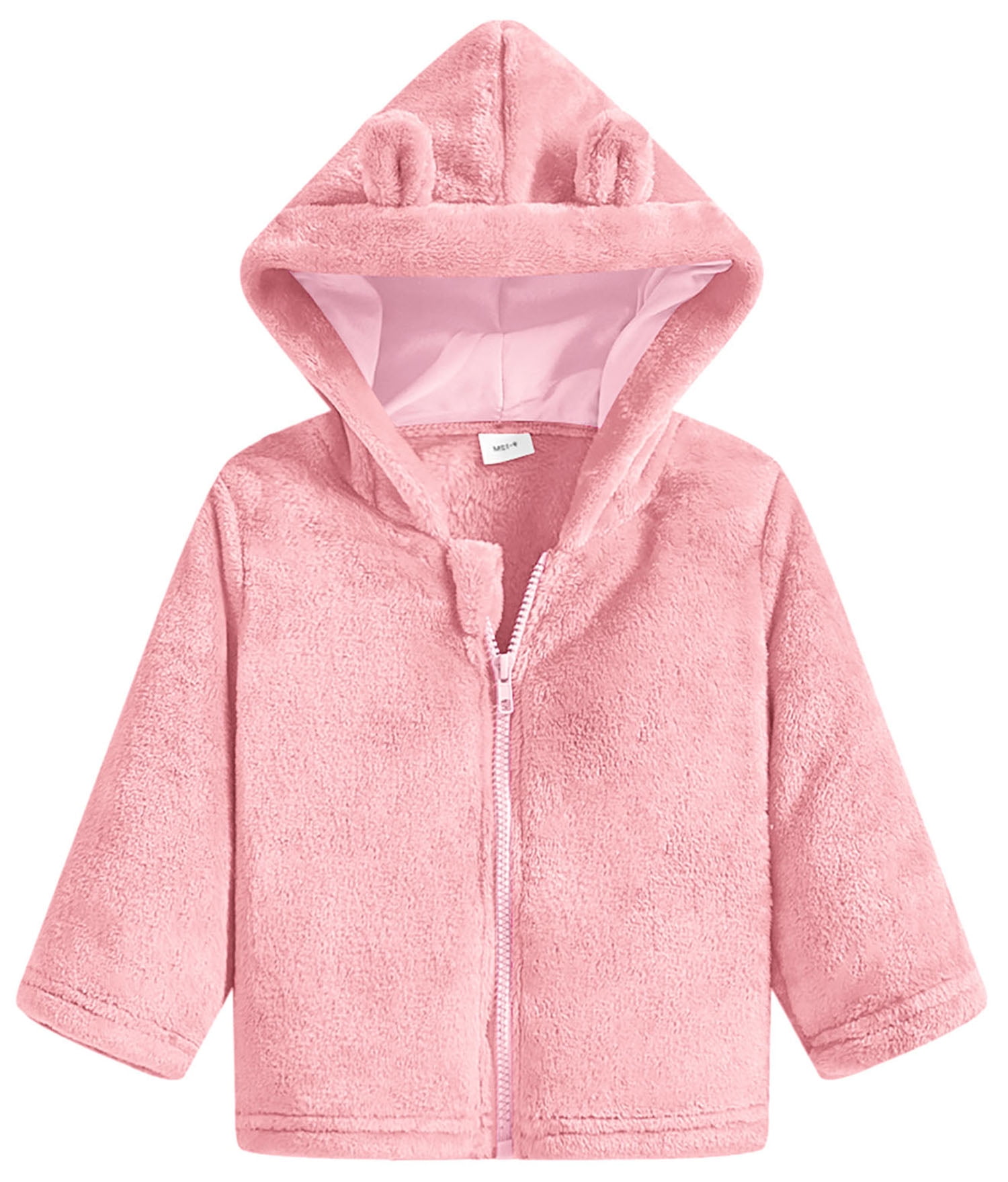 Actgleam Baby Girls Fleece Jacket Zipper up Hooded Jacket Coat with ...