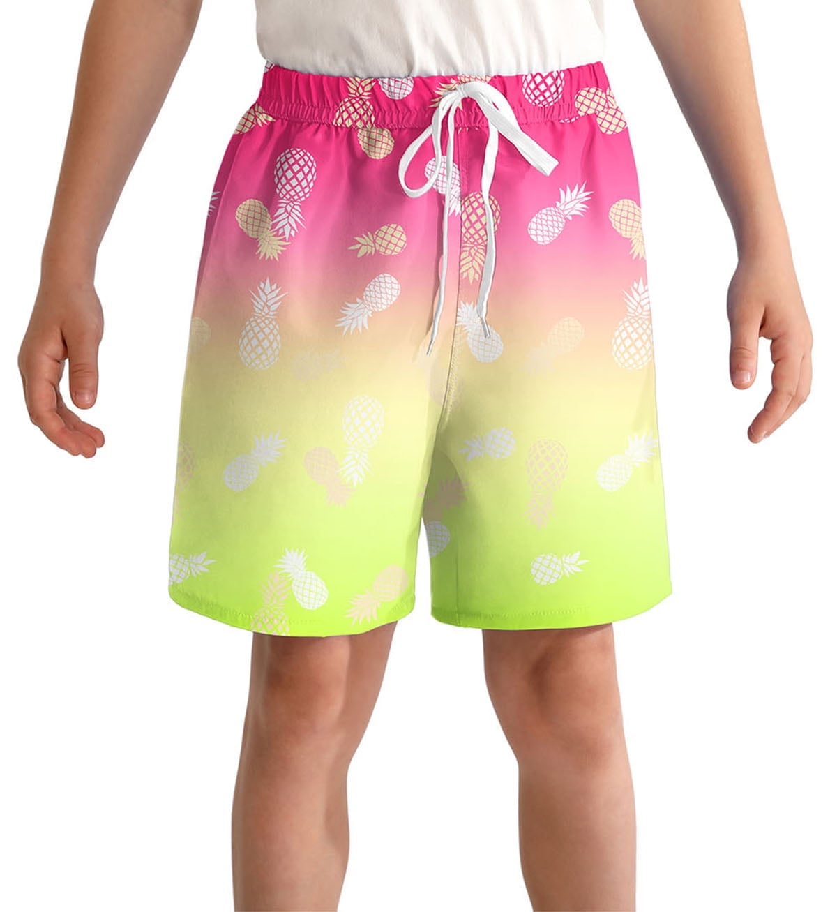 Actgleam Boys Swim Trunks Swim Shorts with Compression Liner Bathing ...