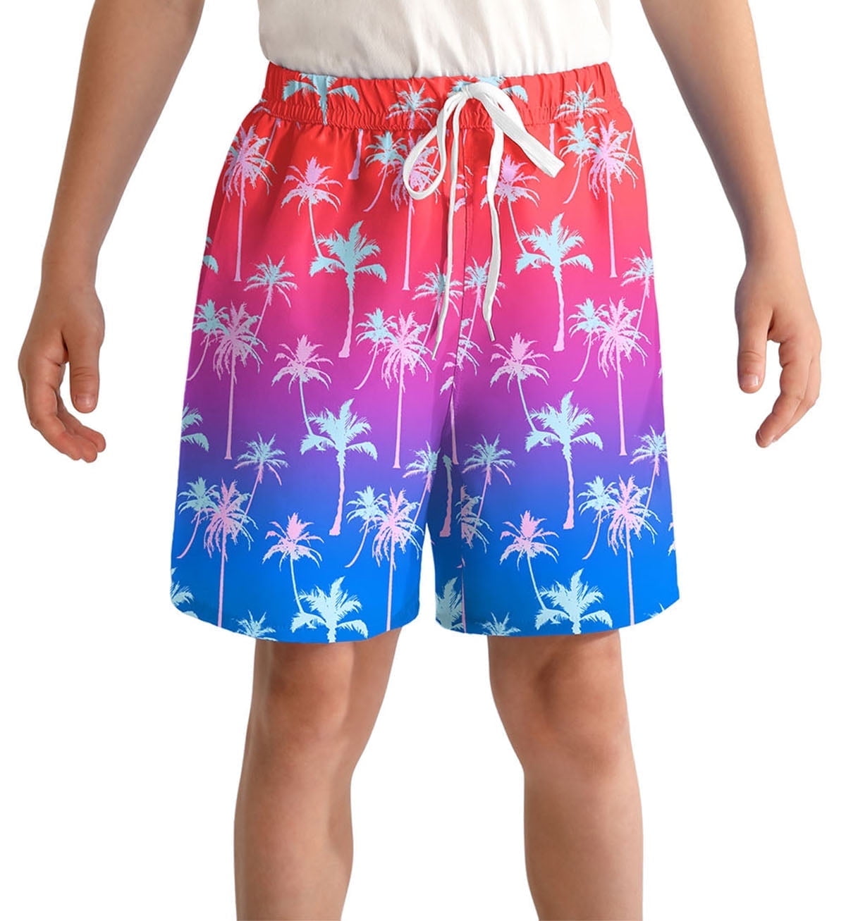 Actgleam Boys Swim Trunks Swim Shorts with Compression Liner Bathing ...