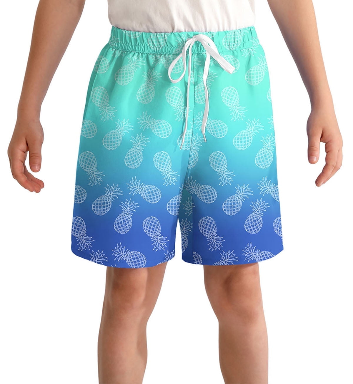 Actgleam Boys Swim Trunks Swim Shorts with Compression Liner Bathing ...
