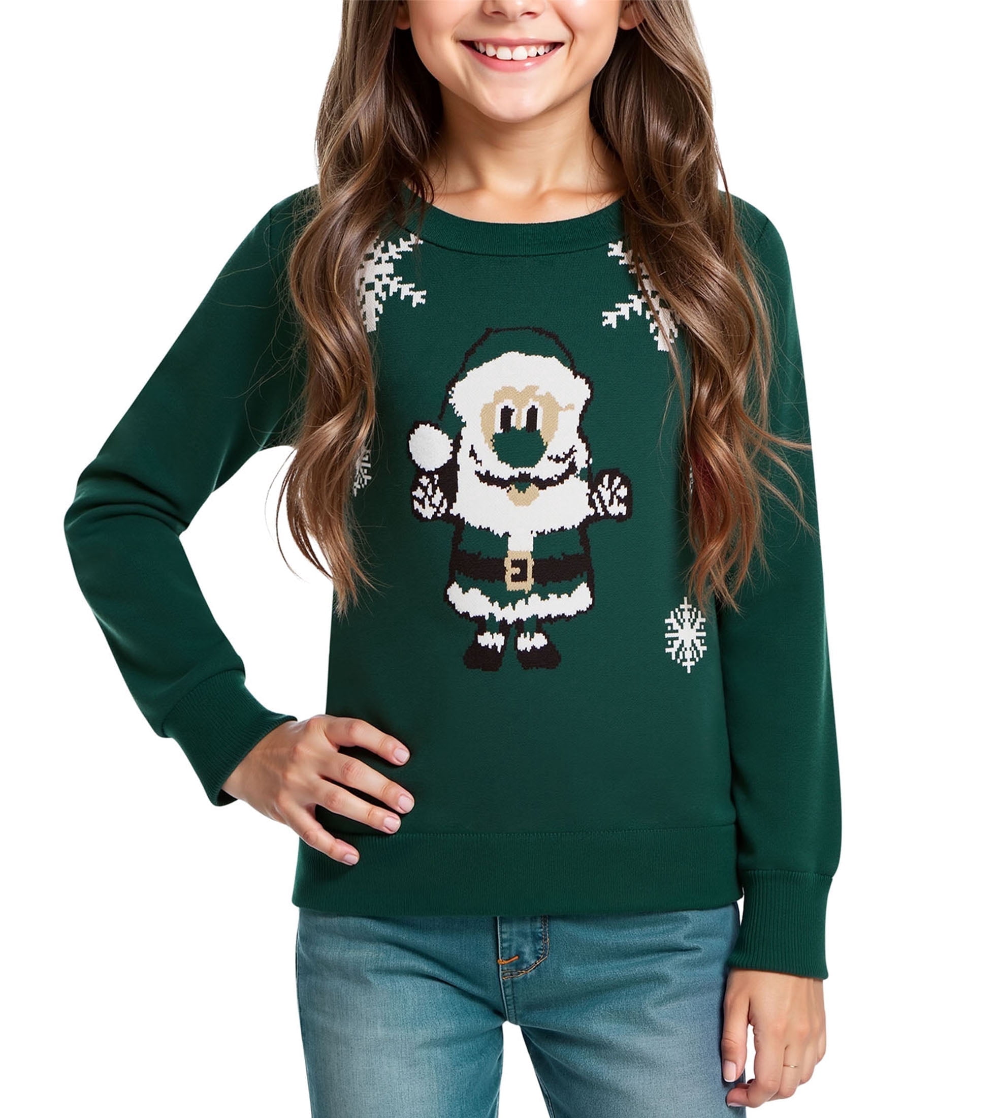 Actgleam Girls Christmas Sweaters Holiday Winter Boys Long Sleeve ...