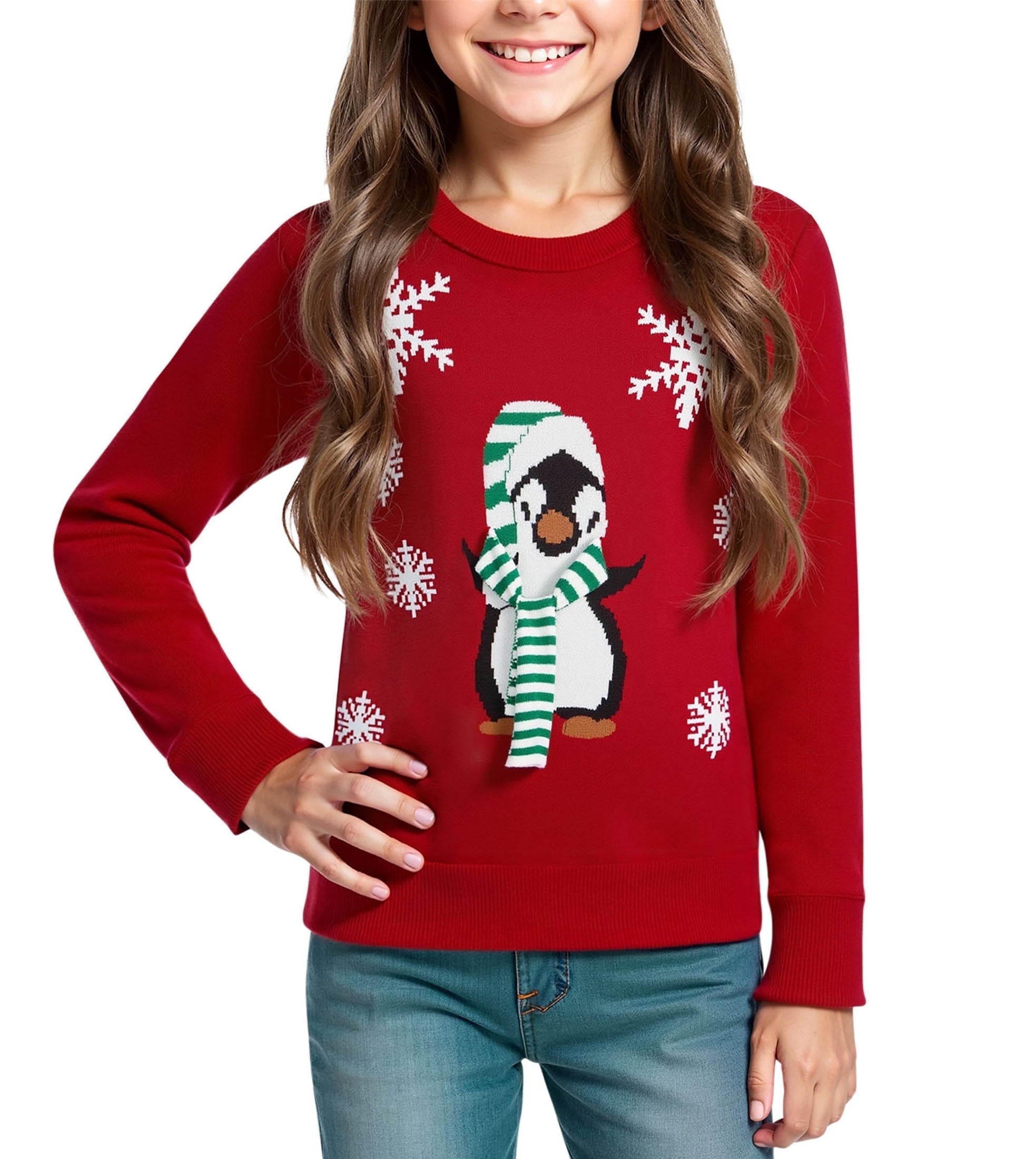 Actgleam Girls Christmas Sweaters Holiday Winter Boys Long Sleeve ...