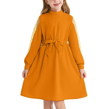 Younger Tree Baby Girl Fall Winter Dress Long Sleeve Turtleneck Vintage Knit Sweater Dress ...