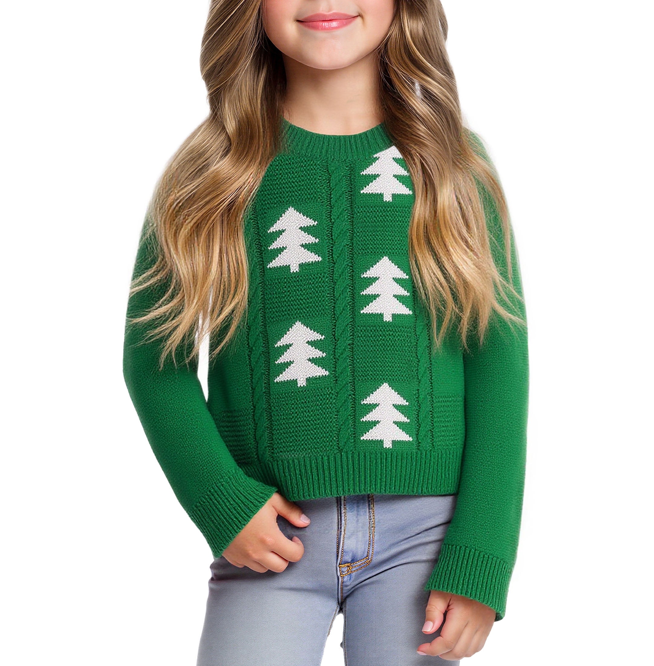 Actgleam Girls Christmas Sweater Winter Pullover Long Sleeve Ugly ...
