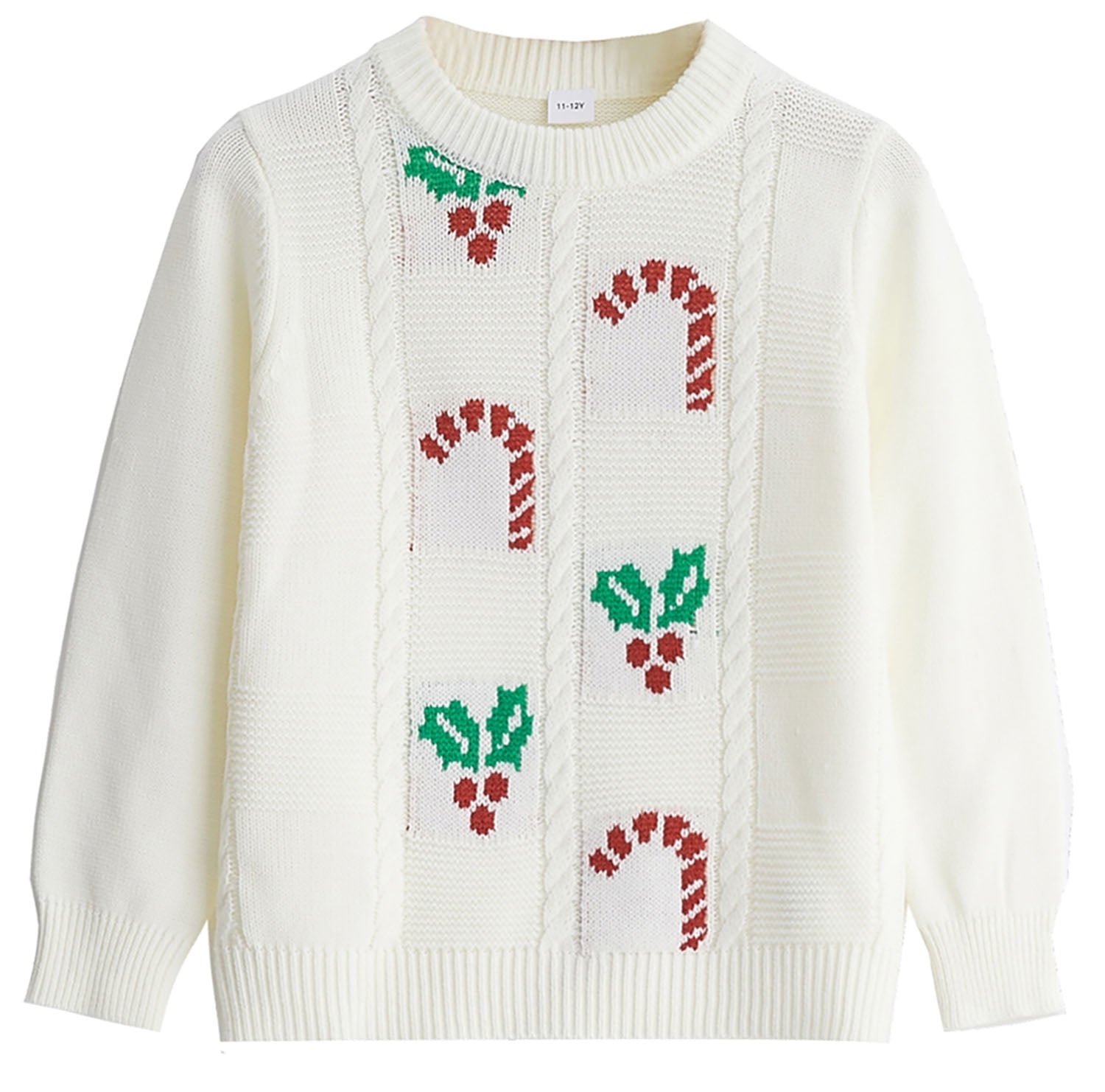 Actgleam Girls Sweaters Kids Winter Pullover Long Sleeve Knit Sweater ...