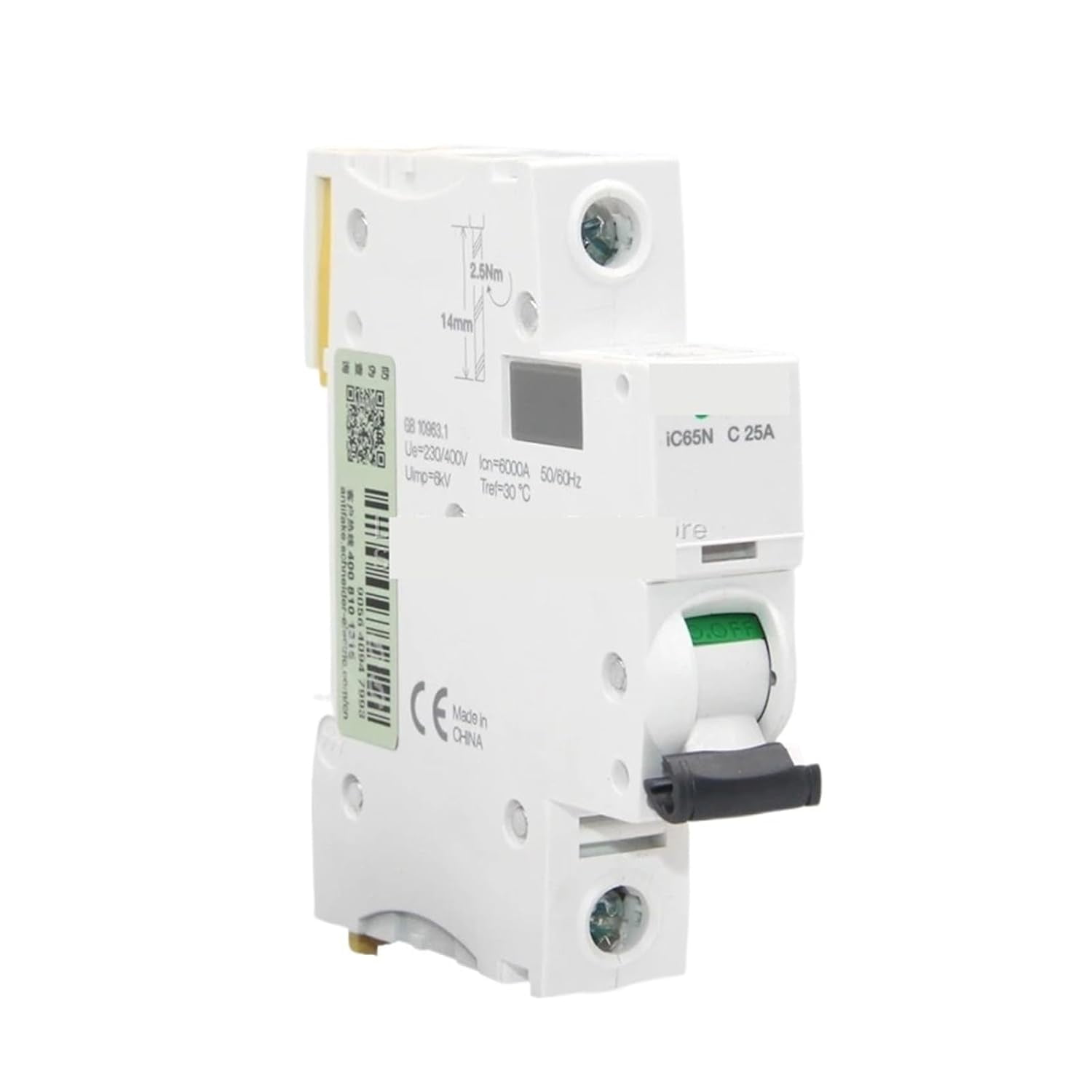 Acti9 Type C IC65N 1P C25A A9F18125 Vacuum Mini Circuit Breaker MCB ...