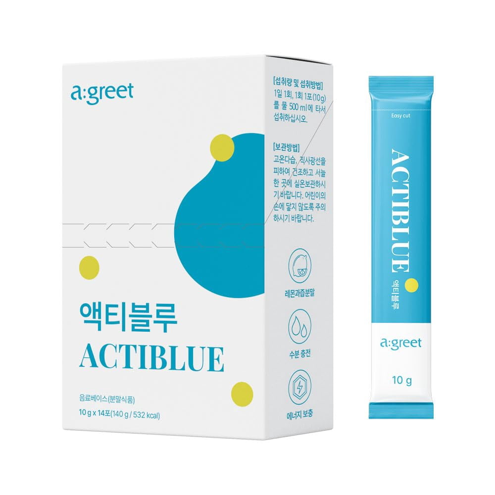 ActiBlue Drink Mix Stick, Korean Blue-Colored Lemonade Powder, 1 Pack ...