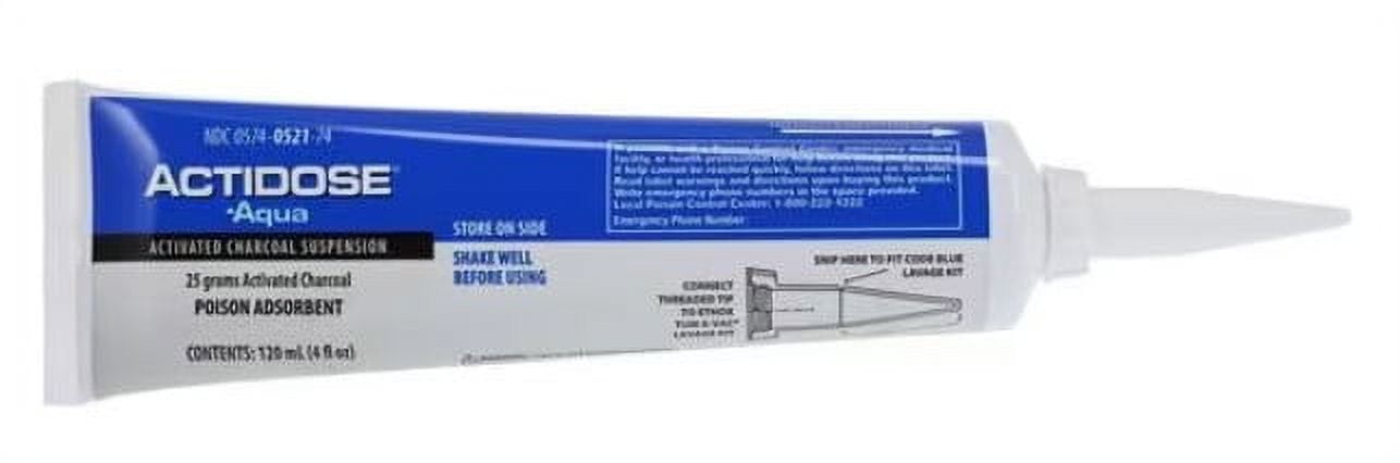 Actidose Aqua Liquid Oral Suspension Tube, 25 Gram, 120 mL Each ...