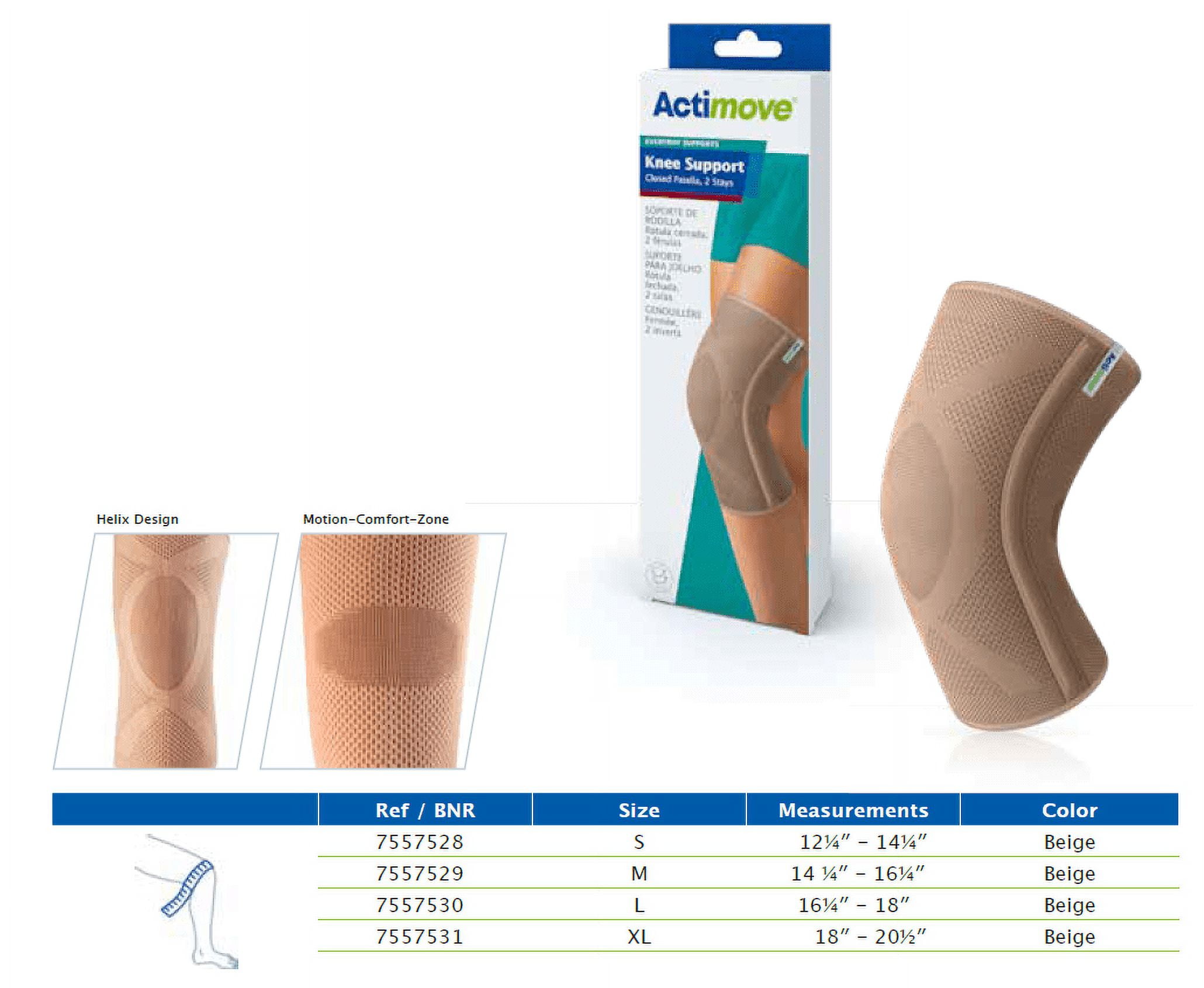 Actimove Knee Support Closed Patella, 2 Stays, Beige, Medium (14-1/4 ...