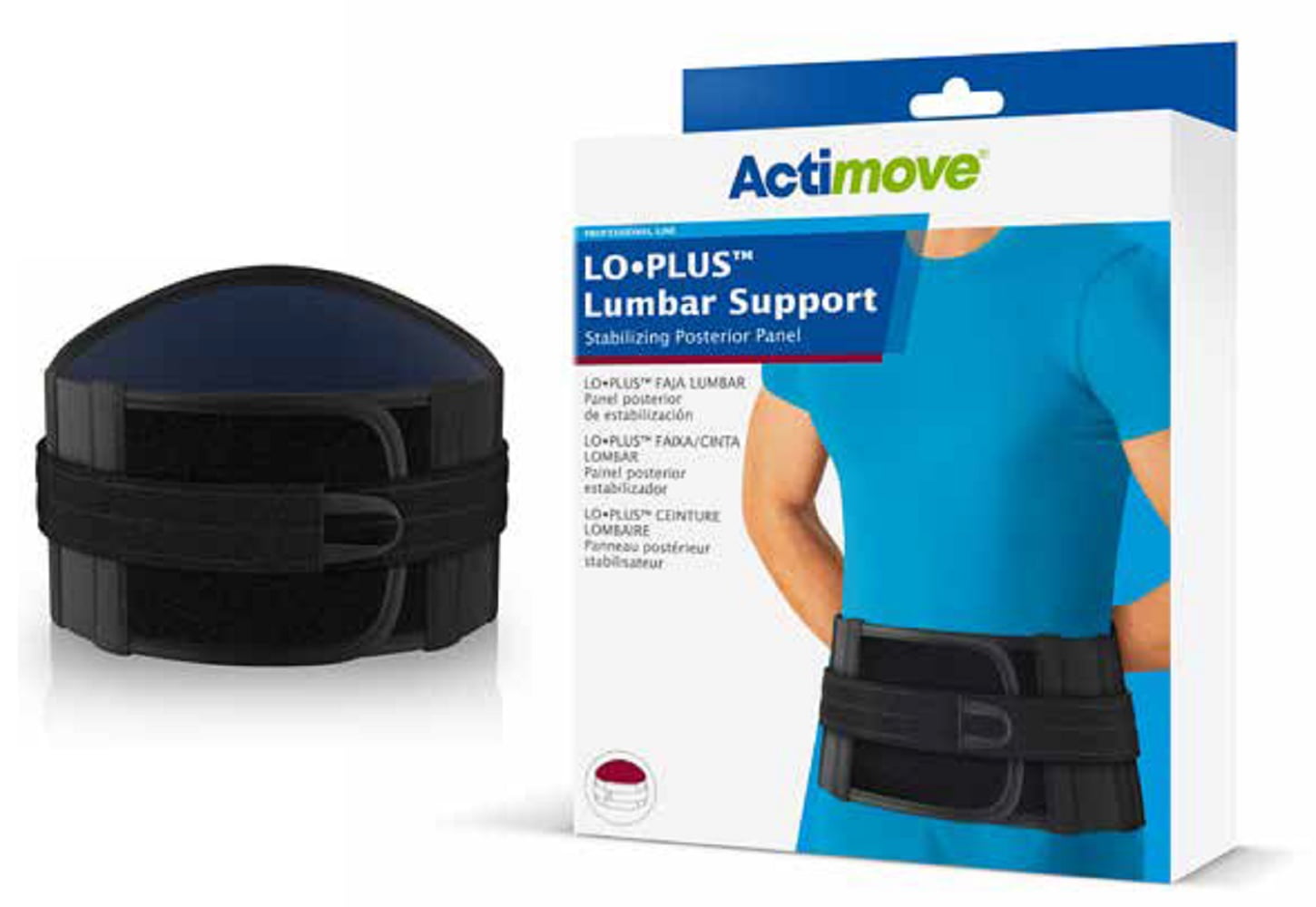 Actimove LO-PLUS Lumbar Support Stabilizing Posterior Panel Black X ...
