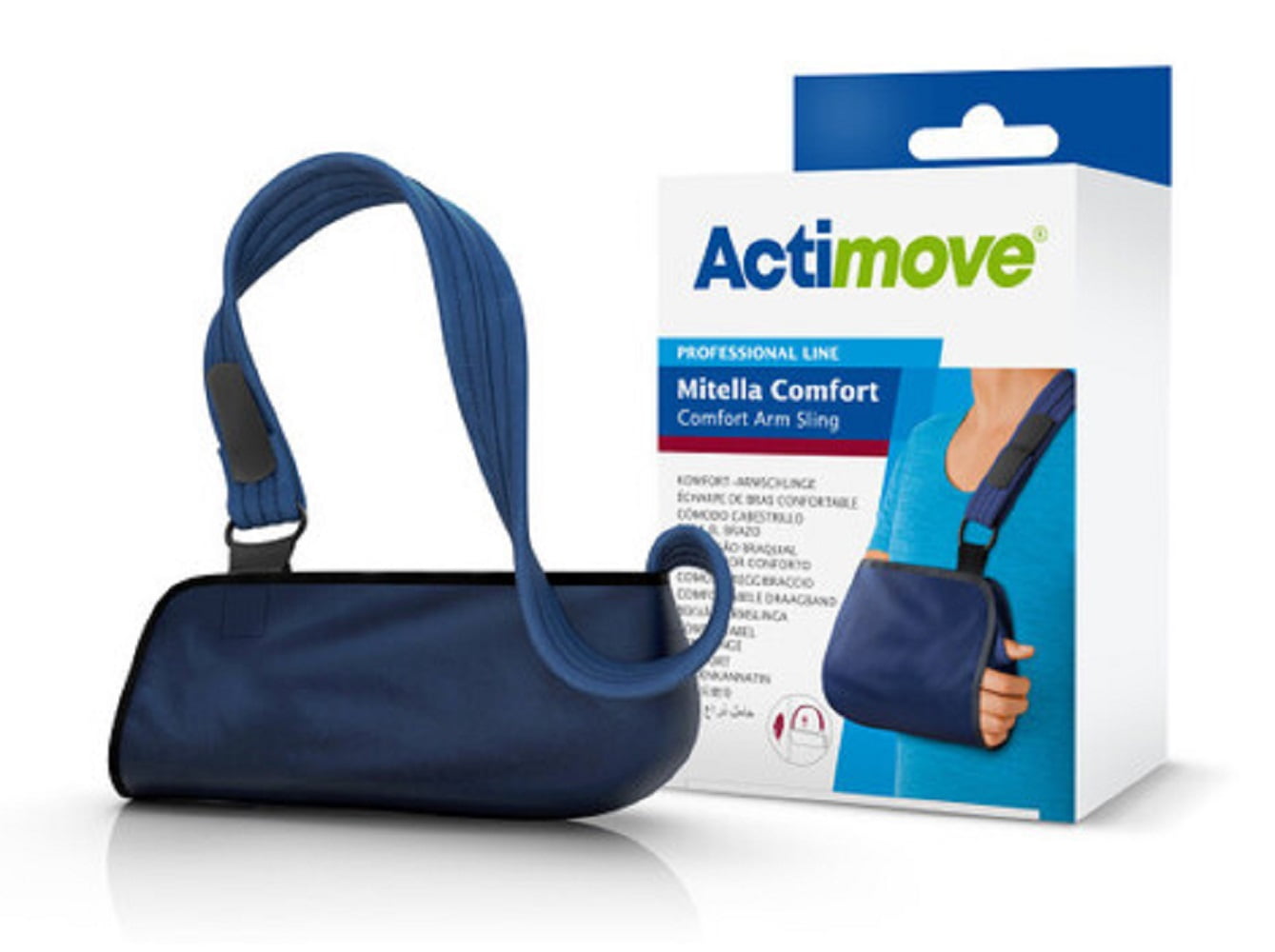 Actimove Mitella Comfort Arm Sling, Blue, Medium (14-1/2‚Ä≥ - 15-3/4‚Ä≥ ...