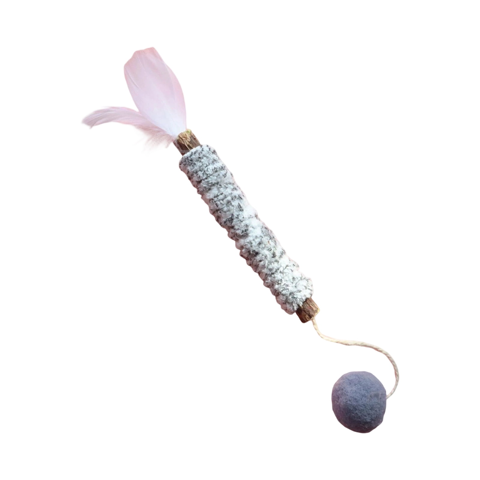 Actinidia Polygama Chew Stick, Wool Ball Toy, Wool-wrapped Cats Teaser ...