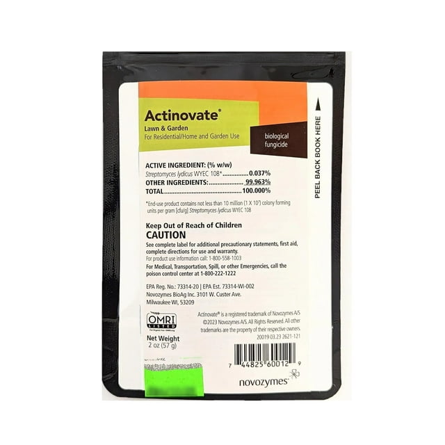 Mycorrhizal Applications Actinovate Fungicide - OMRI Listed, 2 oz Pouch ...