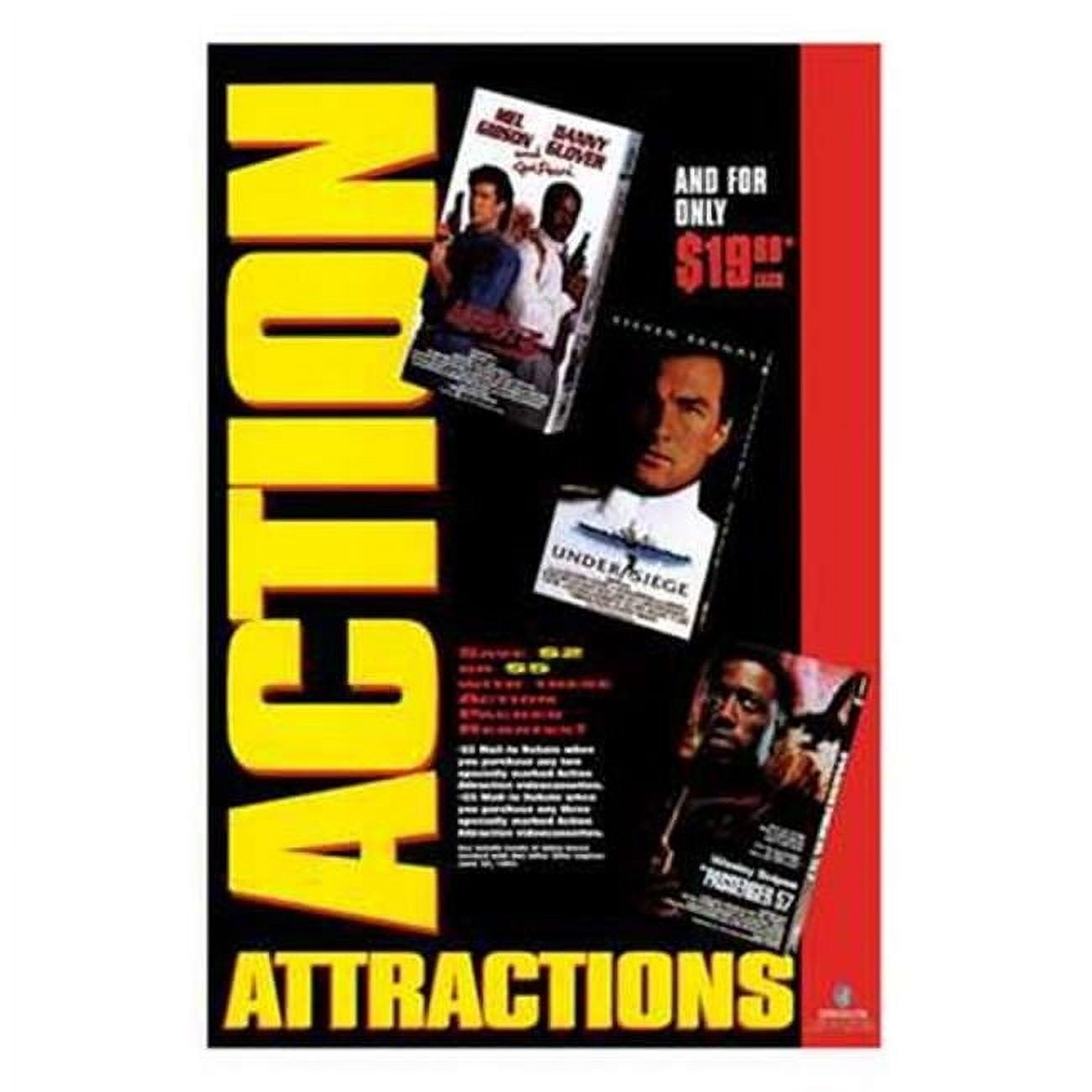 Action Attractions Movie Poster - 11 x 17 in. - Walmart.com