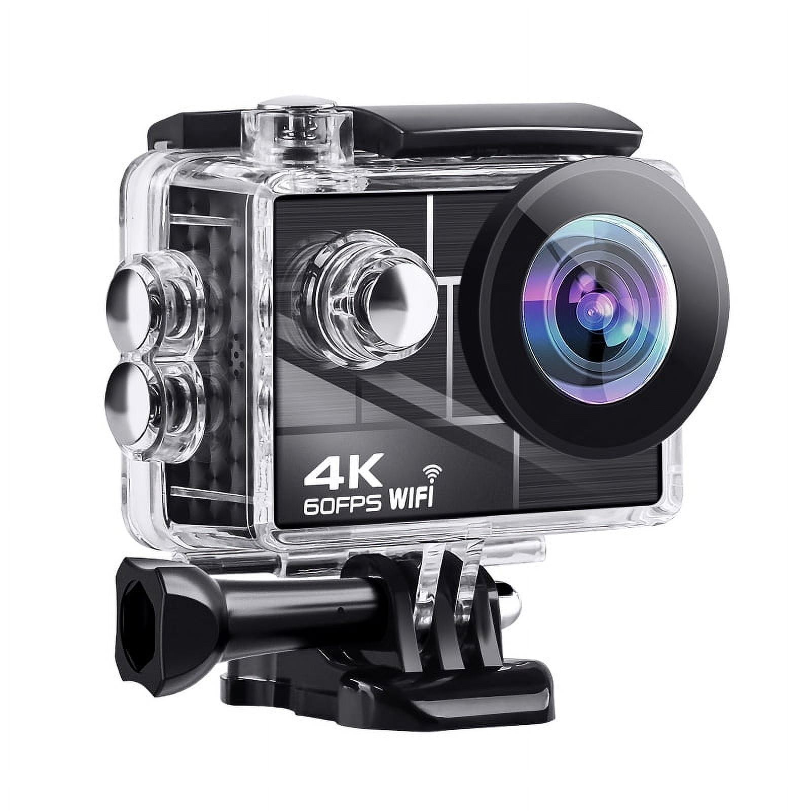 Action Camera, 24MP Wifi Ultra HD 4K 60fps 2.0 inch IPS Screen Sport ...