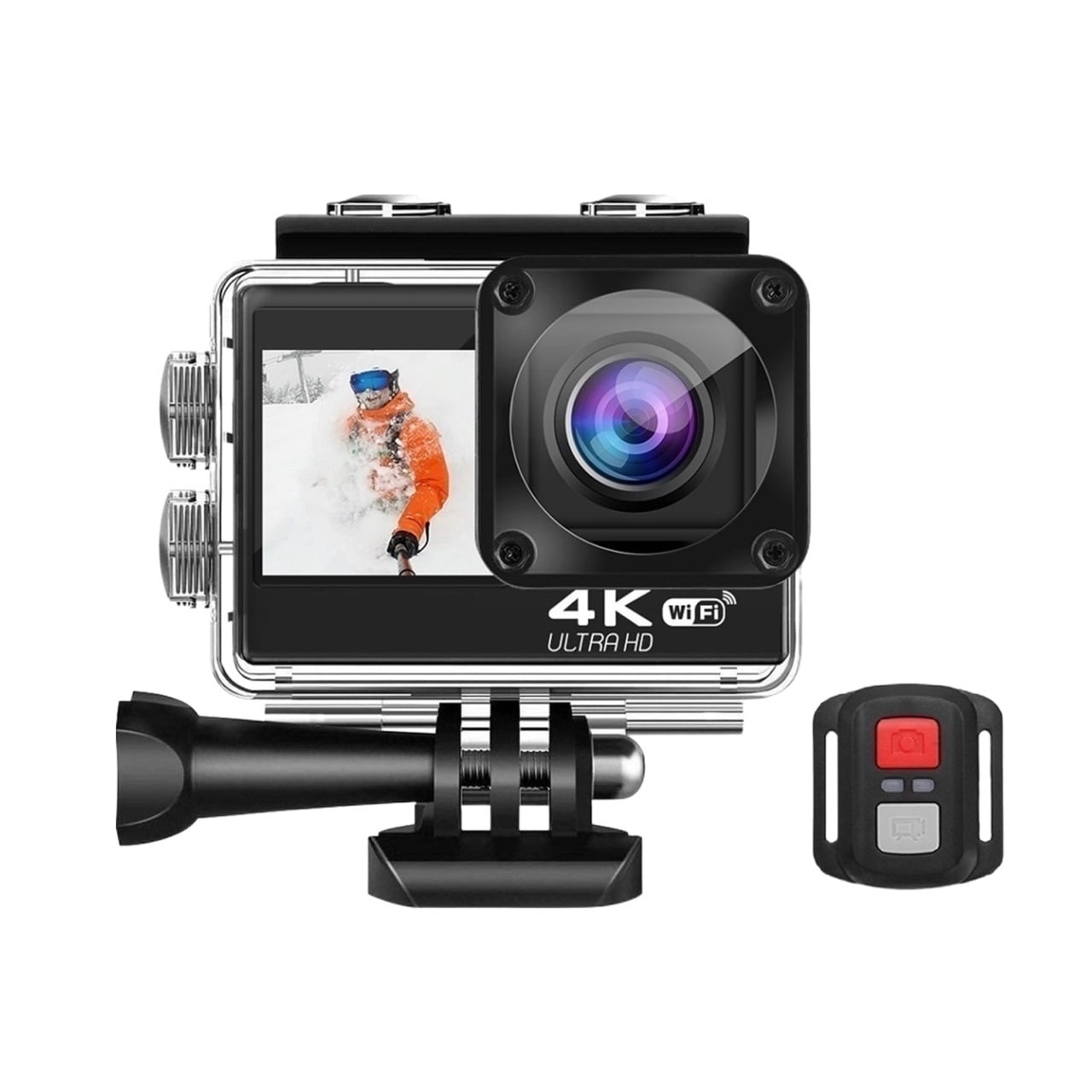 Action Camera 4K 60FPS 24MP 2.0 Touch LCD Dual Screen Remote Control ...