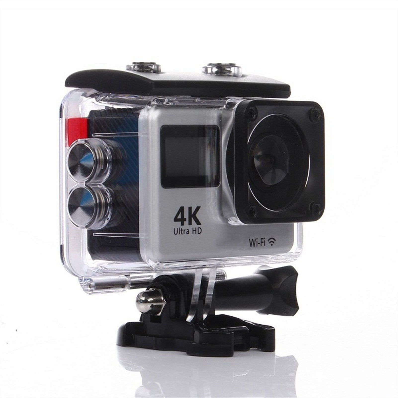 Action Camera 4K, WiFi Remote Control Sport Camera Dual Screen ...