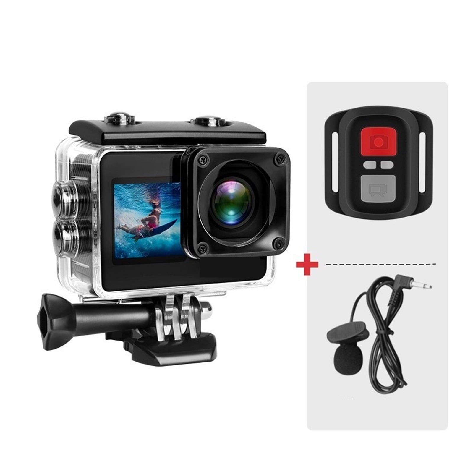 Action Camera, A10 Action Camera 4k EIS Ultra HD 20MP 170D Underwater ...