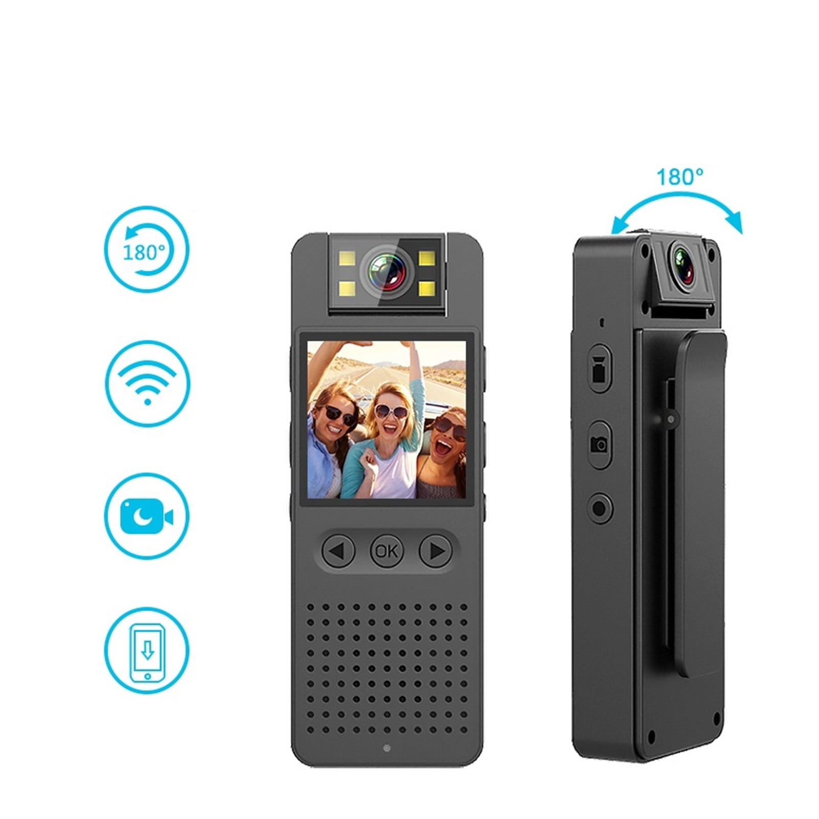 Action Camera, CS06 Mini HD Body Camera 1080P Sports Camera Hotspot 1.4 ...