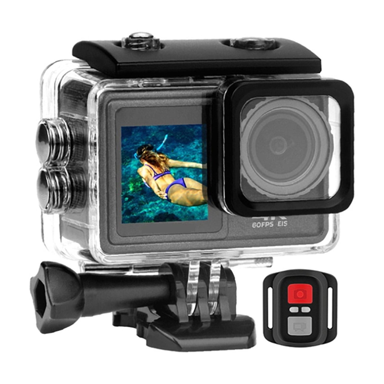 Action Camera, S81ER Action Camera 4K 60FPS EIS Video With Optional ...
