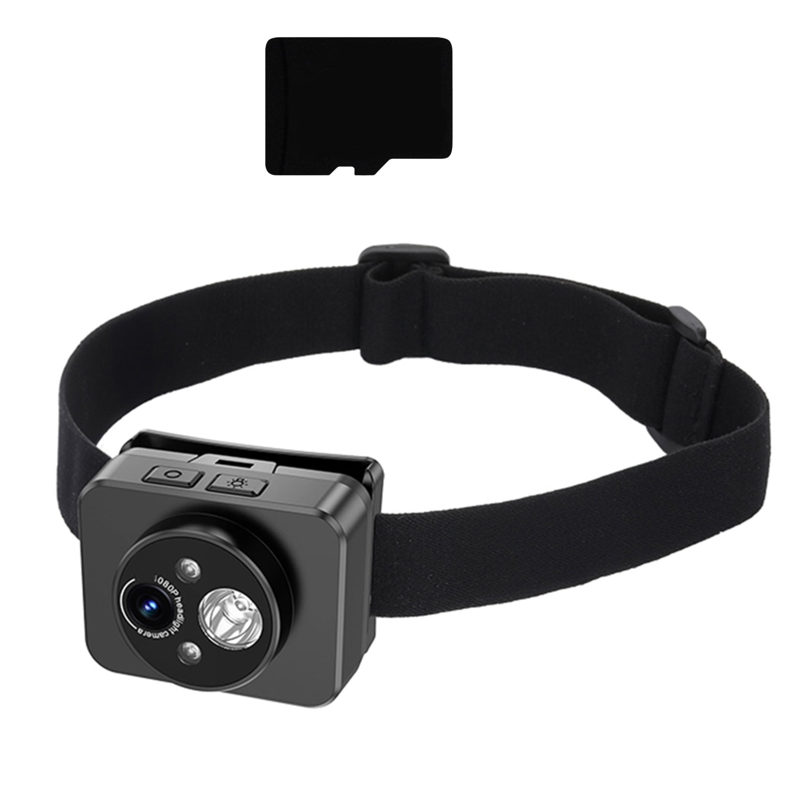 Action Camera with LED Light 1080P Video Recorder Headlamp Camera for ...