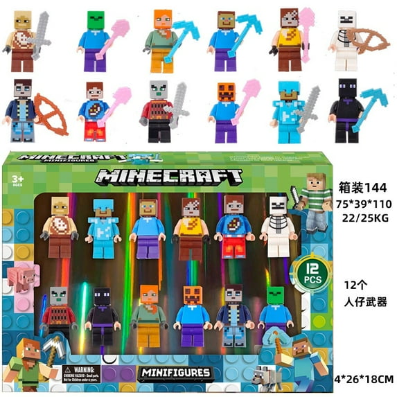 Action Collection - Minecraft building block Minifigure Sets, Perfect ...