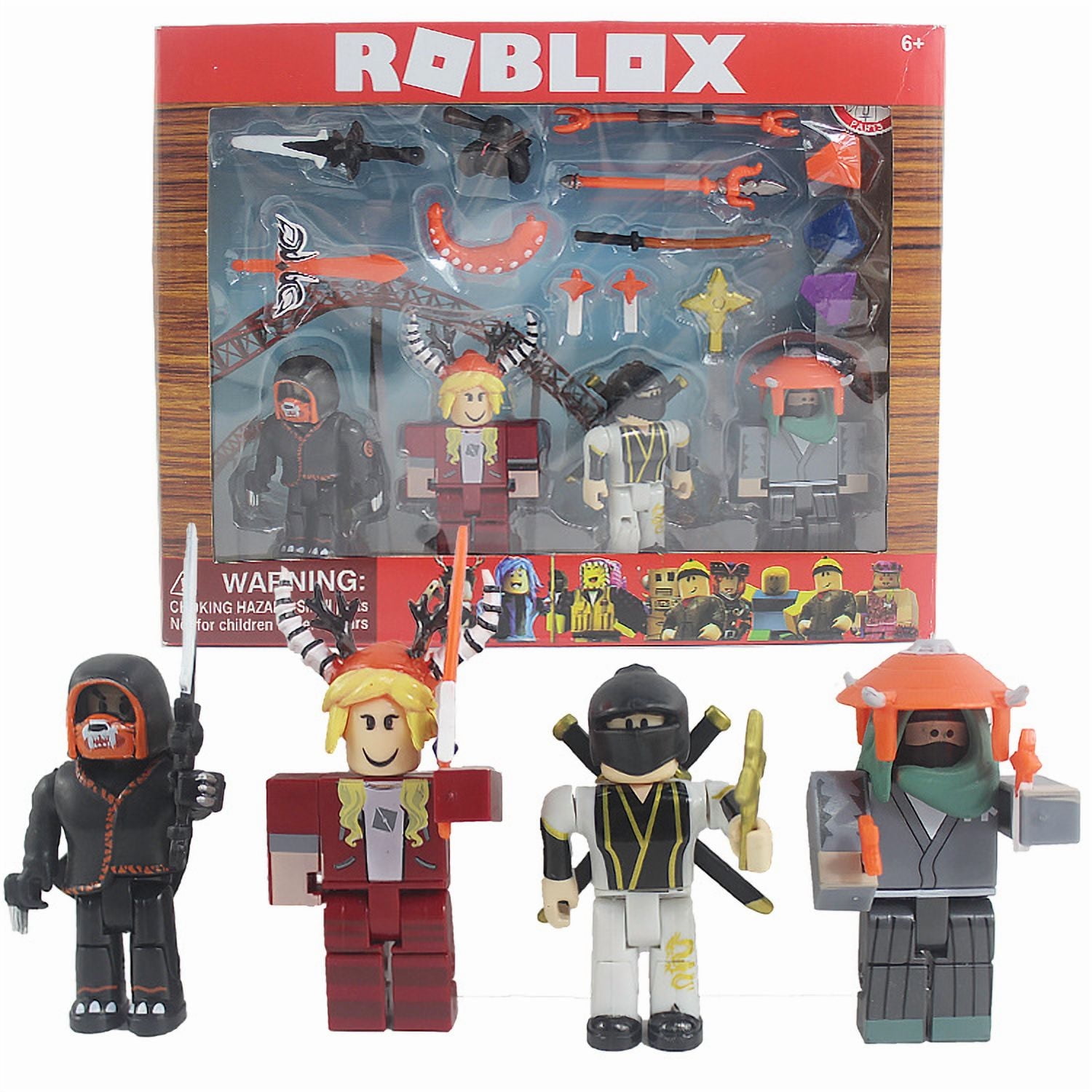 Action Collection - Roblox FOUR Figure Pack Roblox Series 4 Celebrity ...