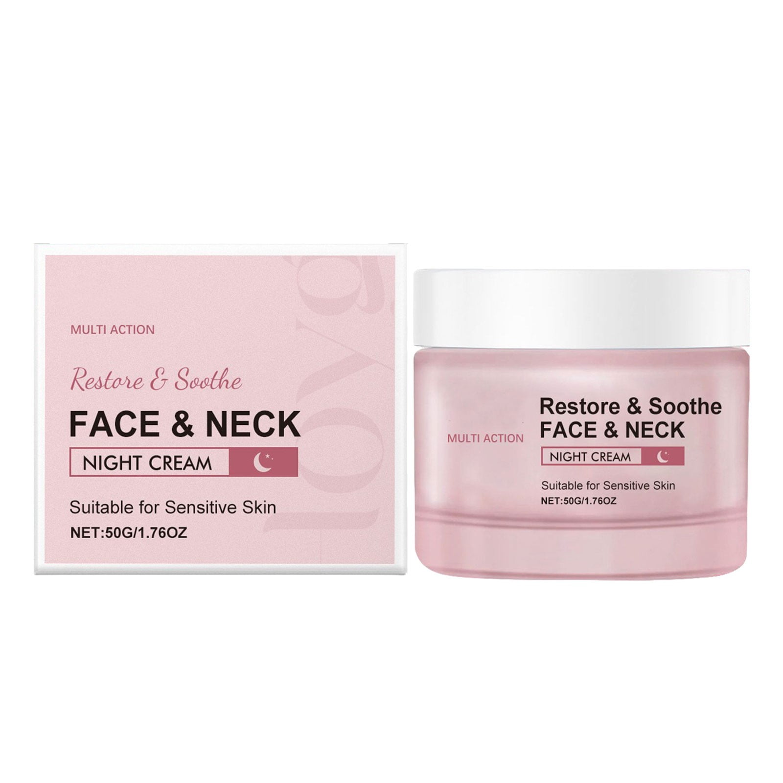 Action Face & Neck Nighttime Collagen Peptide Facial Moisturizer Face ...