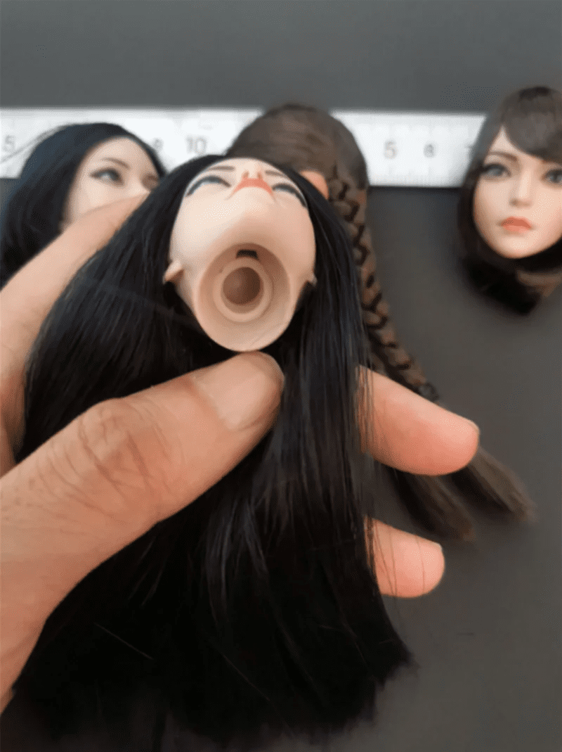 Action Figure Accessories 1/6 Scale Blue Eyes Asia Beauty Head Sculpt ...