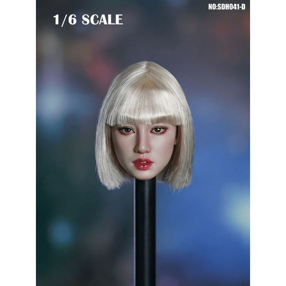 1/6 Scale Lisa Head Sculpt Carving Model Type-D Fit 12" TBLeague PH ...