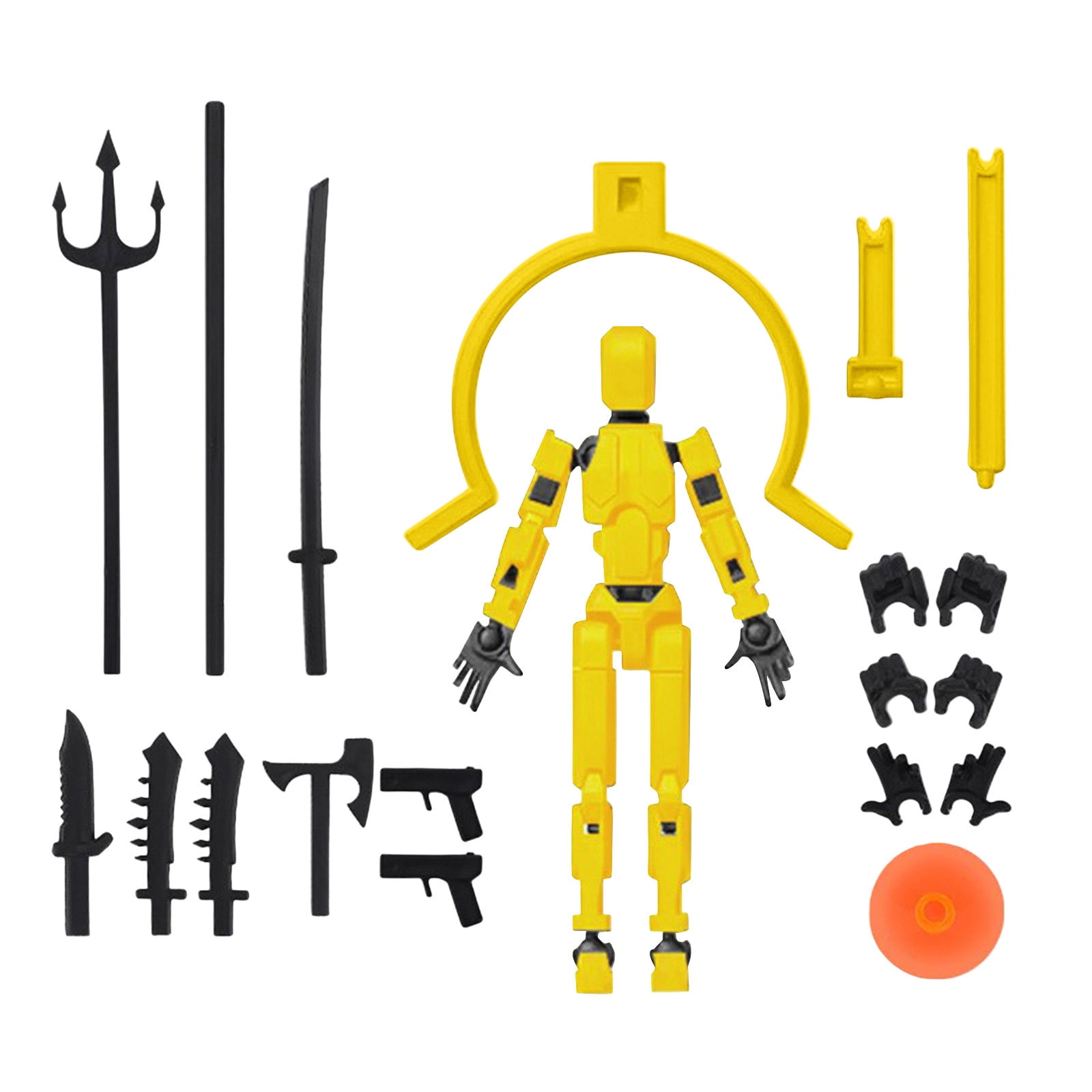 Action Figure Accessories T13 3D Printed Figure, 6 Hand Pairs, Posable ...