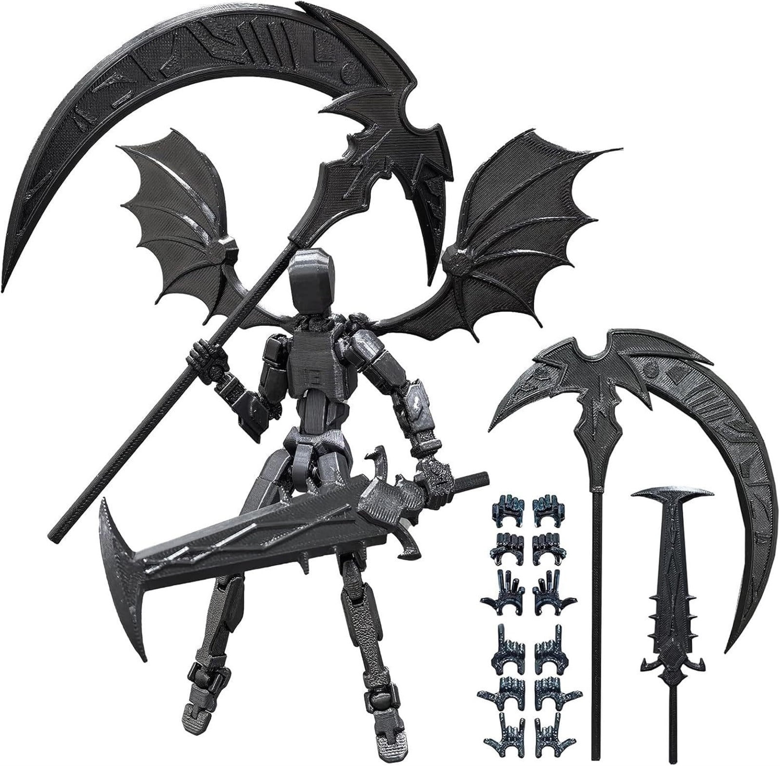 Action Figure Action Figure Printed Movable Articulated Robot Dummy ...