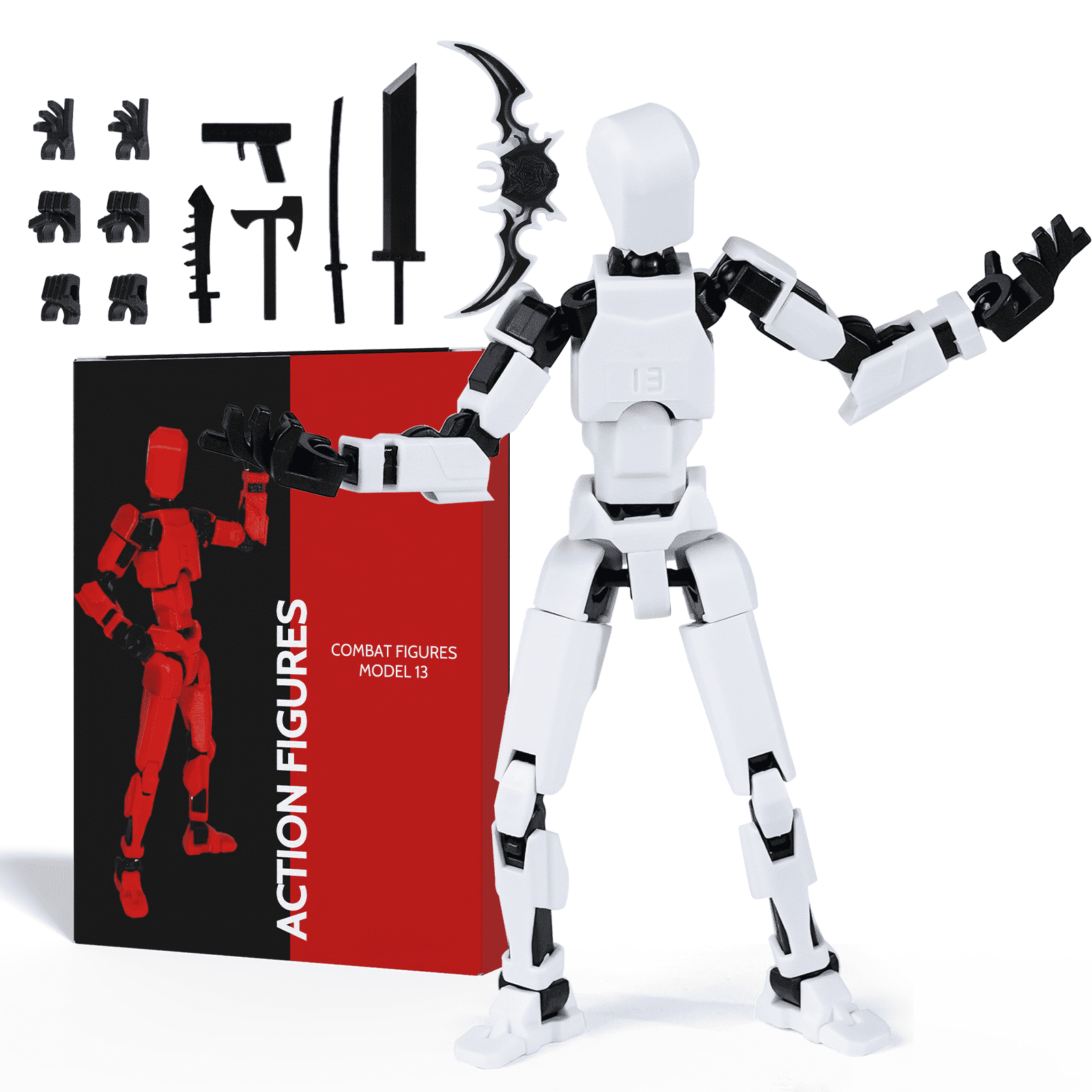 Action Figure Set, Model 13 Action Figure Multi-Jointed Movable,Gift ...