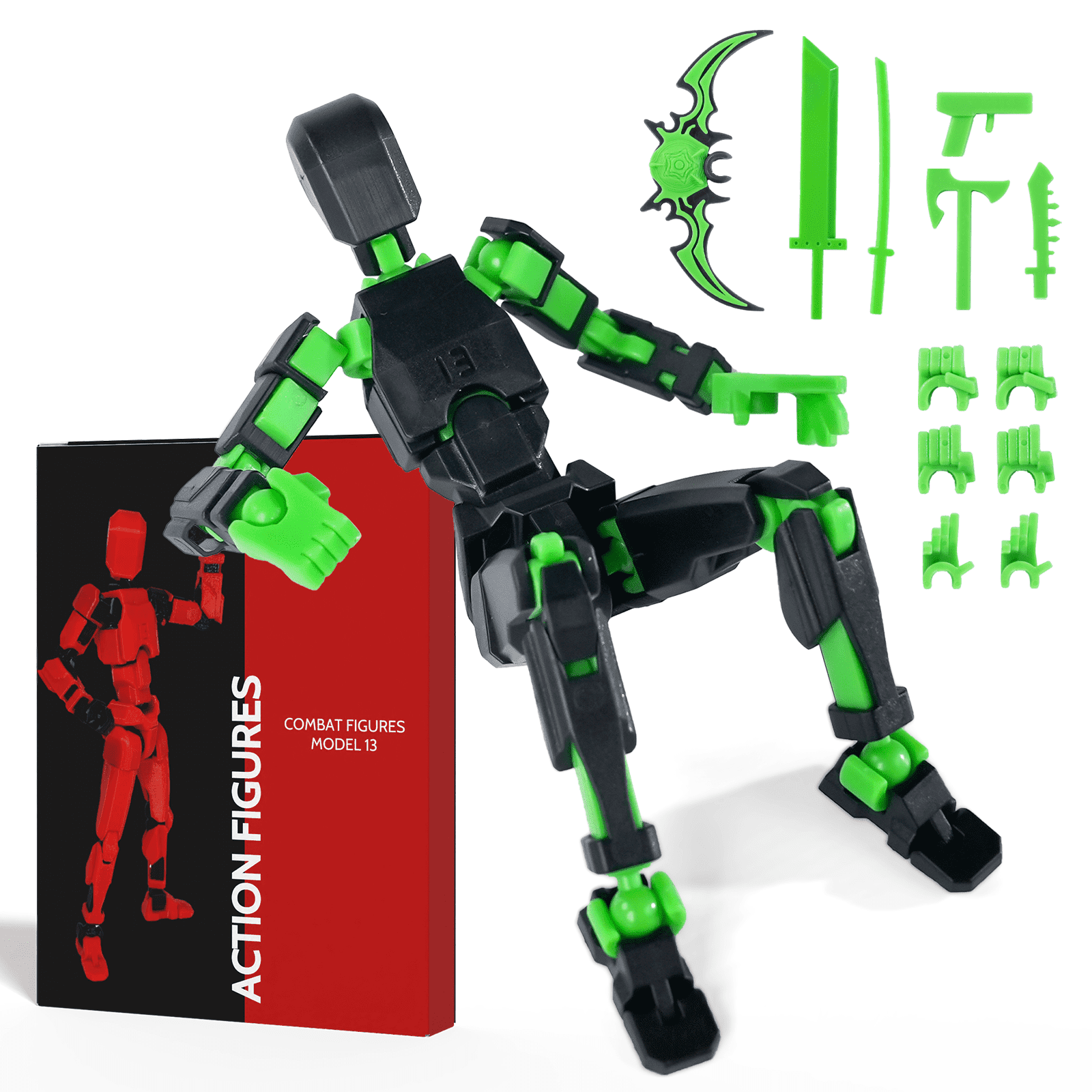 Action Figure Set, Model 13 Action Figure Multi-Jointed Movable,Gift ...