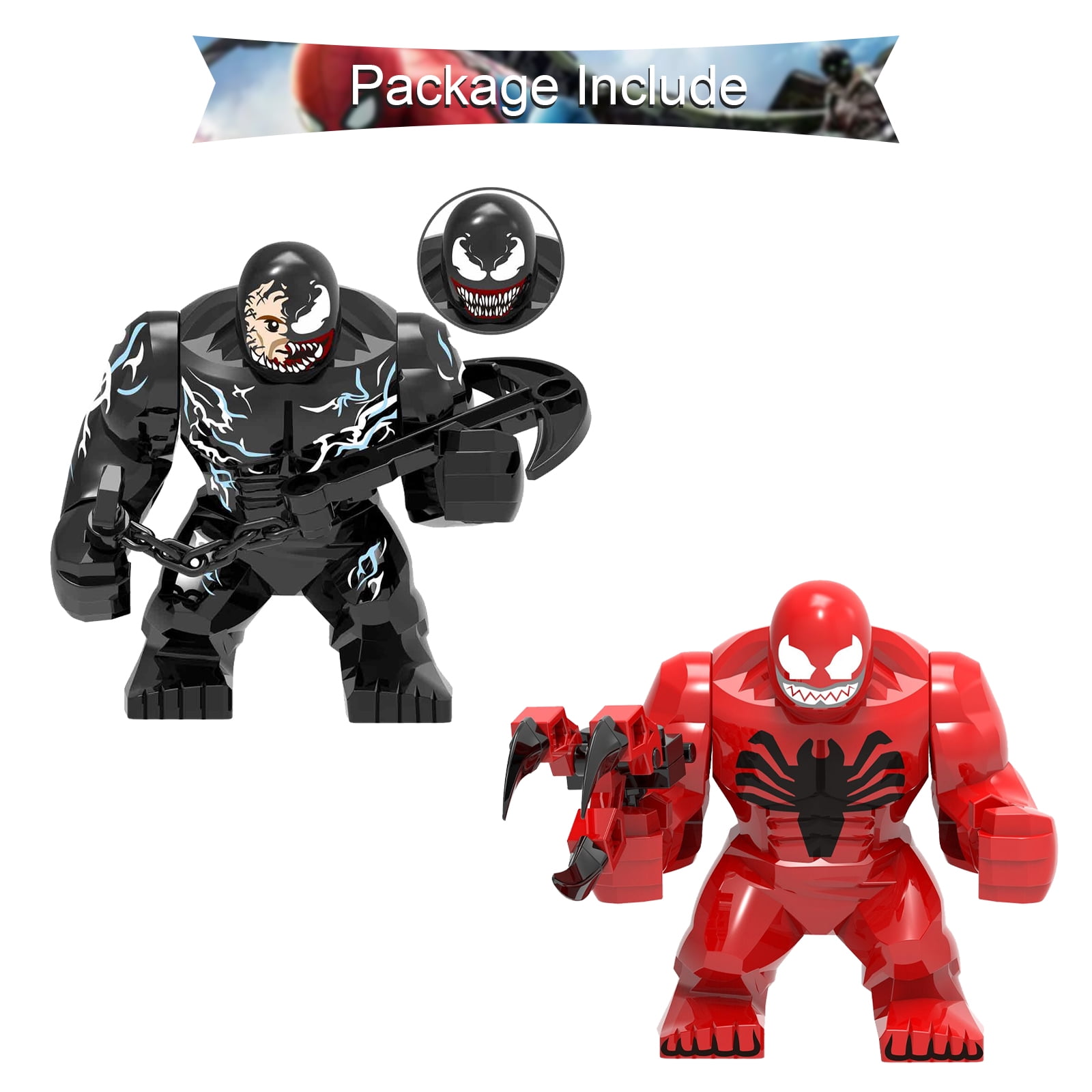 Action Figure Venom Toy 8 PCS Action Figures Building Blocks Set ...