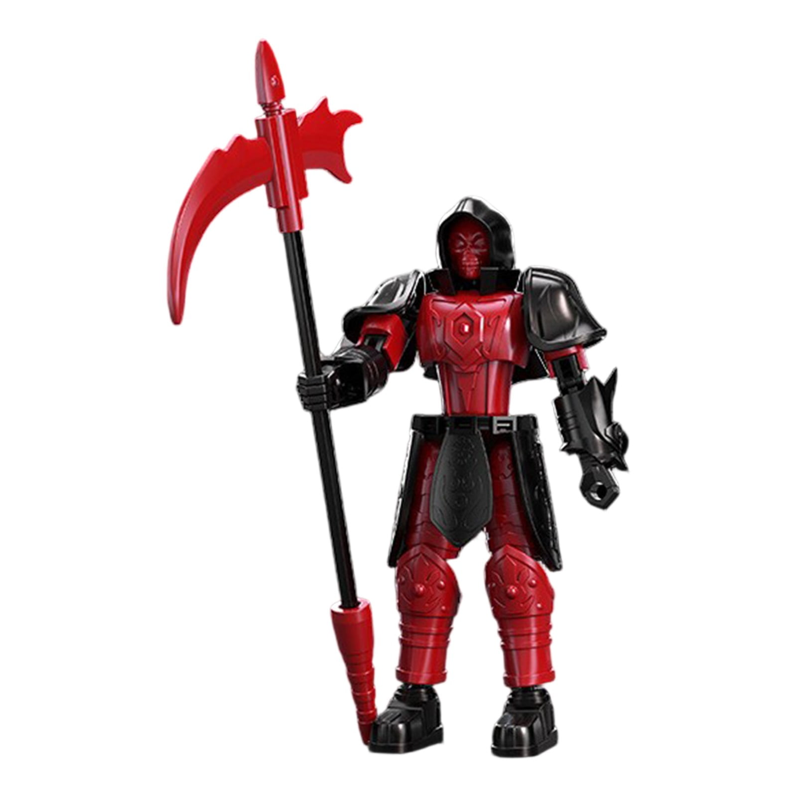 Action Figure Warrior Toy with Red Armor and Battle Scythe Perfect for ...