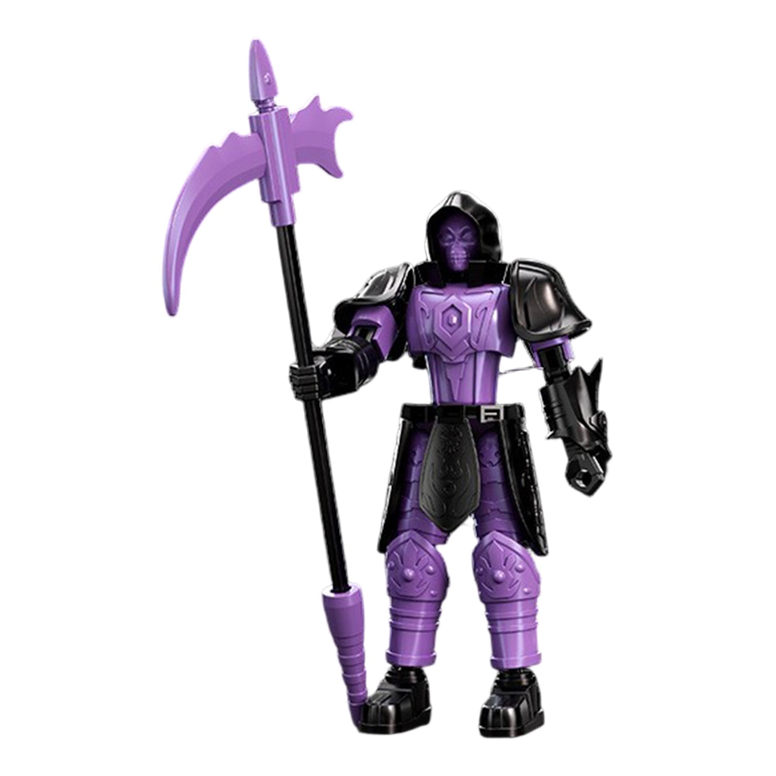Action Figure Warrior Toy with Red Armor and Battle Scythe Perfect for ...
