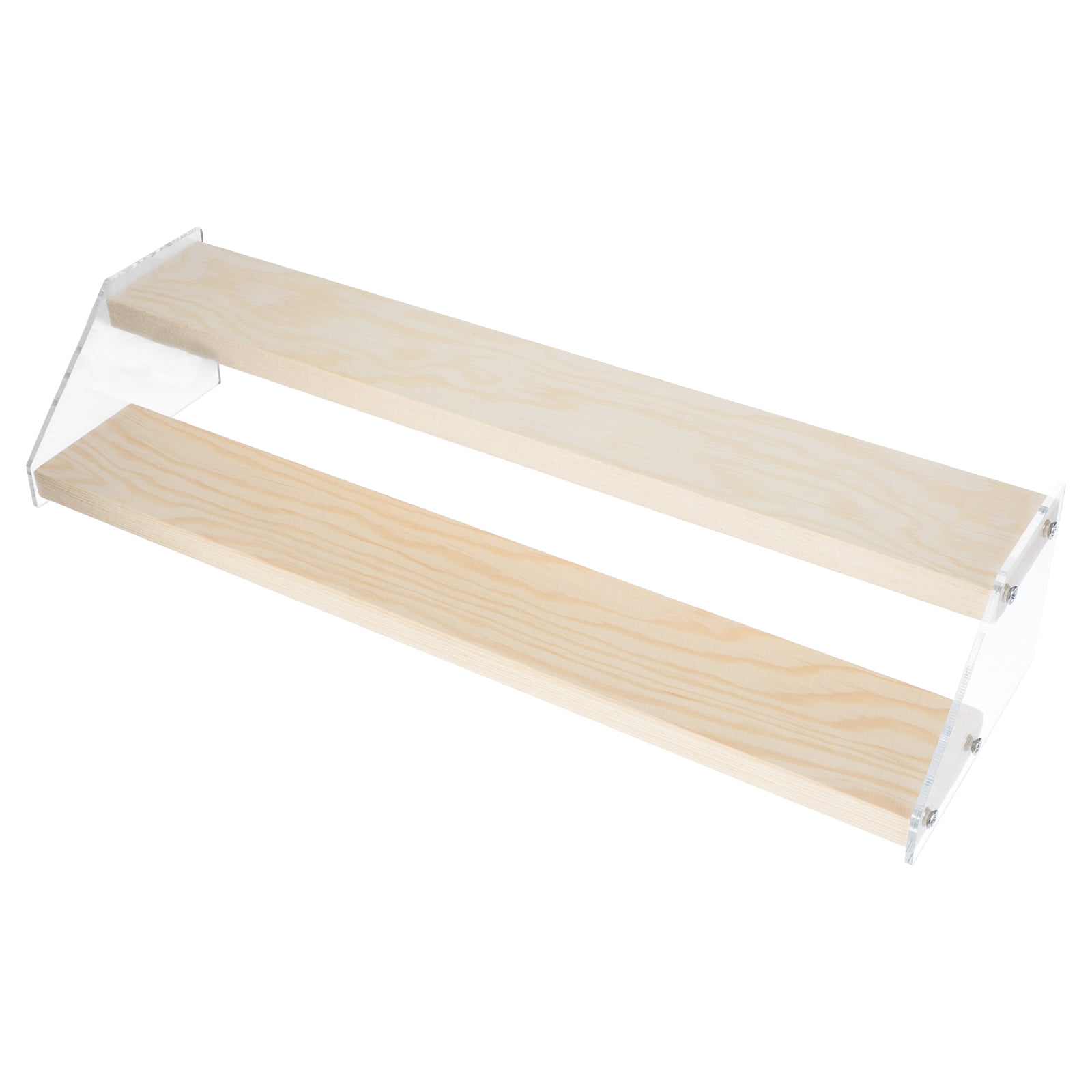 Action Figure Wooden Display Stand Clear Exhibition Shelf Storage ...
