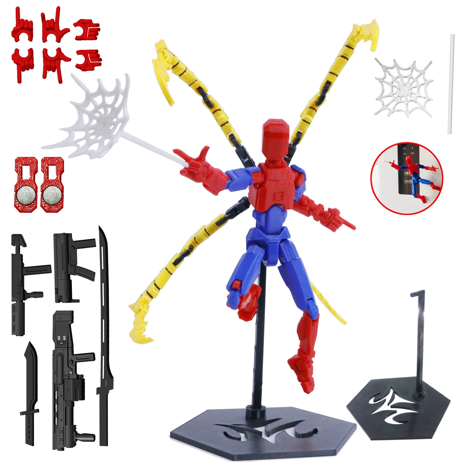Action Figures Articulated Action Figure Customizable Poseable Model ...