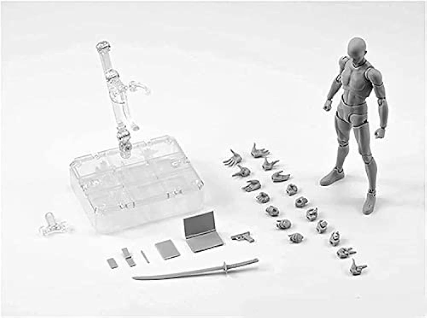 Action Figures Body-Kun DX & Body-Chan DX PVC Model SHF(Grey Color ...