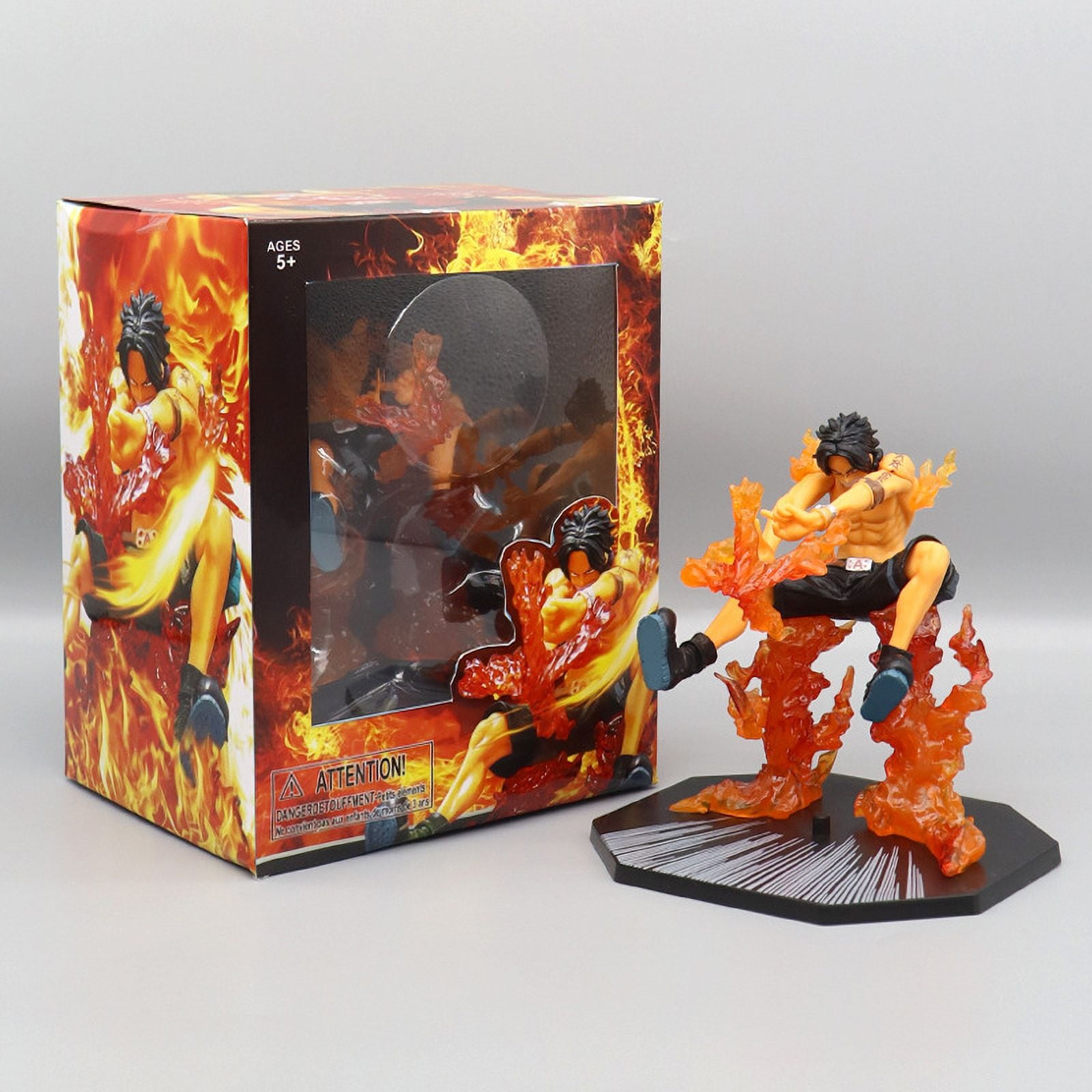 Action Figures Set - Fire Fist Luffy, Ace, Demon Slash Zoro, Devil Wind ...