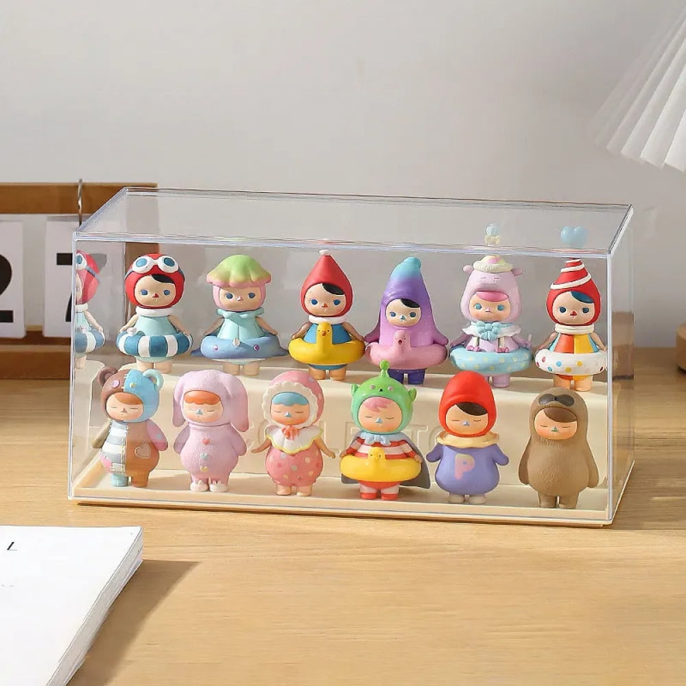 Action Figures Storage Box Acrylic Bind Box Doll Display Rack ...