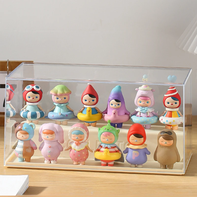 Action Figures Storage Box Portable Organizer Boxes Acrylic Transparent ...