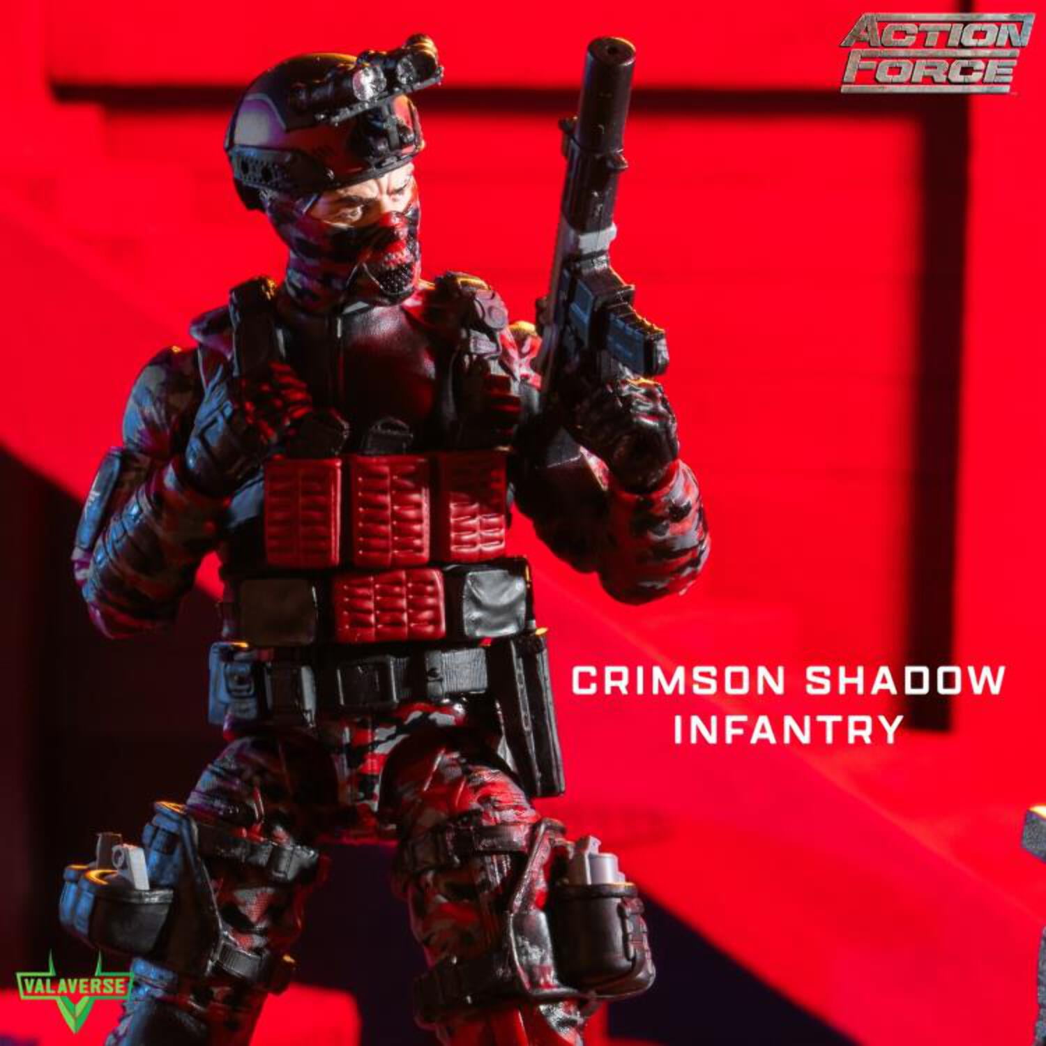 Unknown Action Force Crimson Shadow Infantry 1/12 Scale Military Action ...