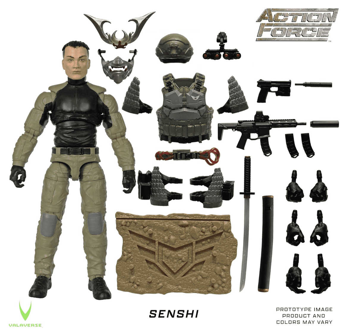 Valaverse Action Force Series 5 Senshi Premium 6-Inch Scale Action Figure with Multiple ...