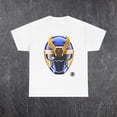 Action Hero Helmet Graphic Tee, Navy Thunder Ranger Style Design ...