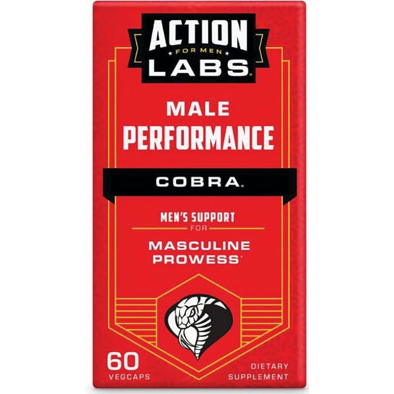 Action Labs For Men, Cobra, Male Performance, 60 Vegcaps - Walmart.com