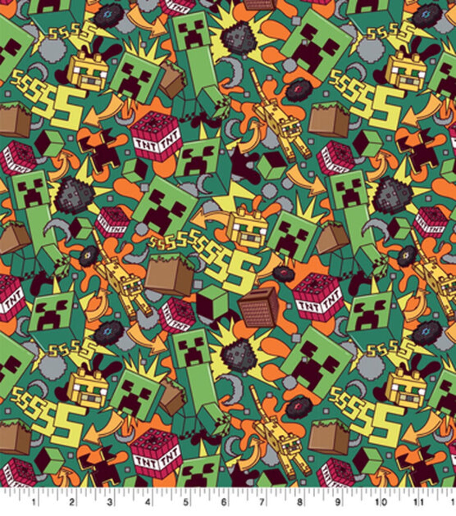 Action Minecraft Blast Cotton Fabric - Walmart.com