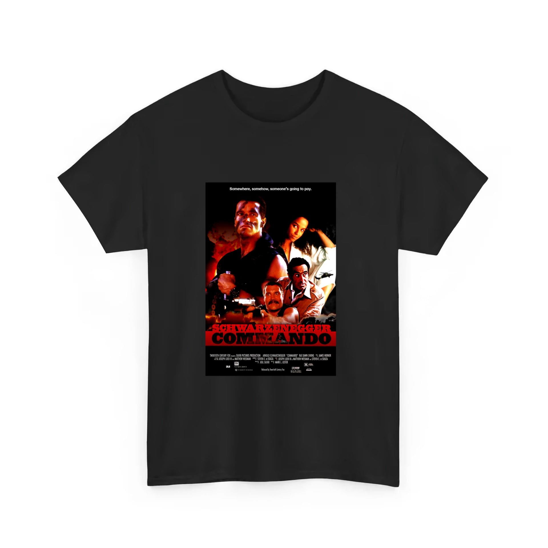 Action Movie Inspired Shirt – Classic Movie Poster Design, Unisex Black ...